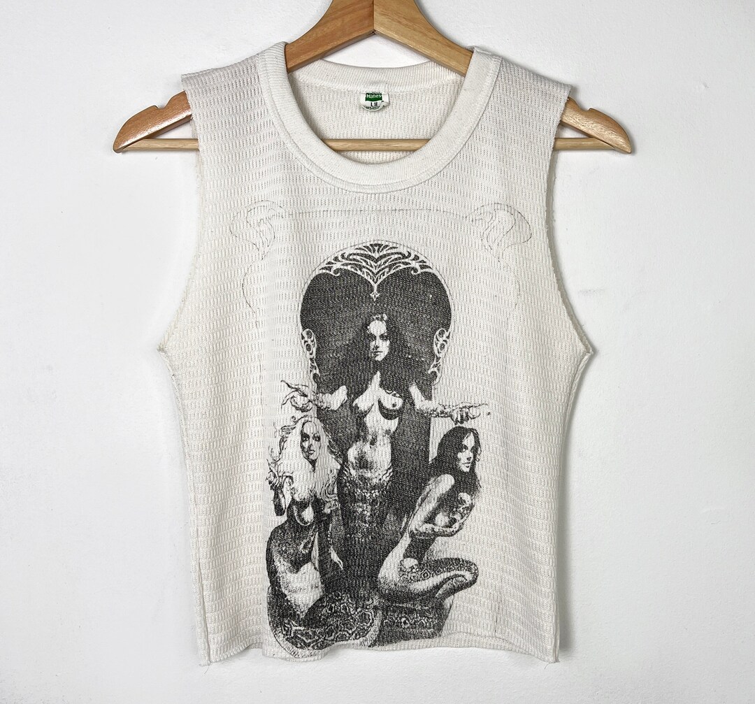 Snake Sisters Boris Vallejo Crop Thermal Size M - Etsy