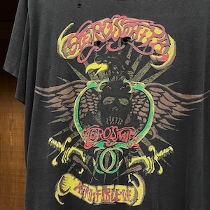 Aerosmith aero Force One Double Sided Concert Tee Size M/L - Etsy