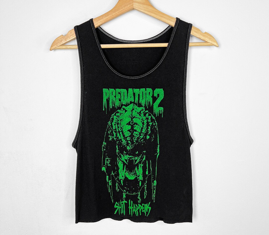 Predator 2 Shit Happens Ribbed Crop Tank Size L/XL - Etsy