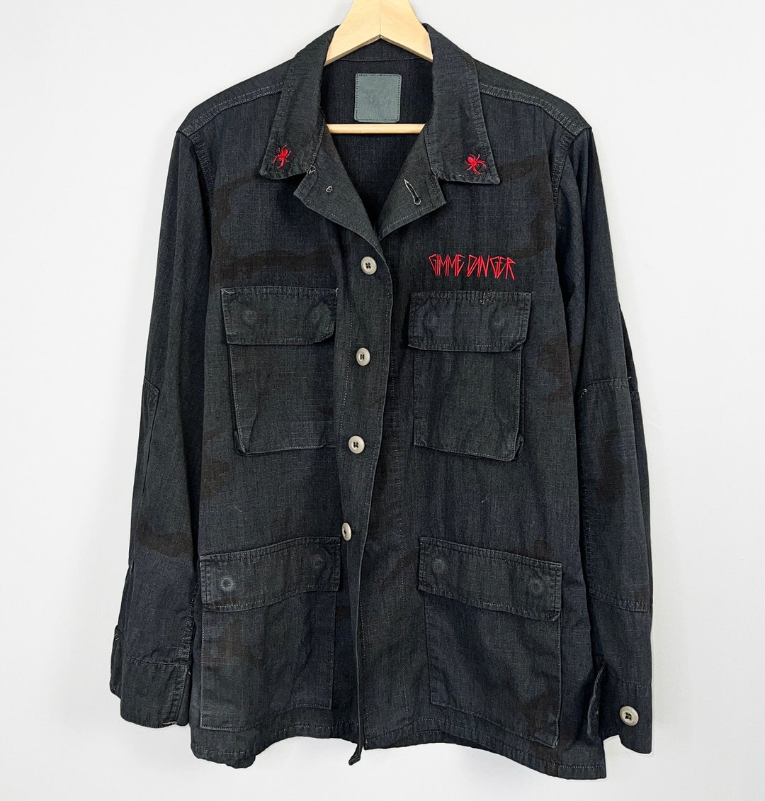 Custom Spider Embroidered Military Jacket Size L - Etsy