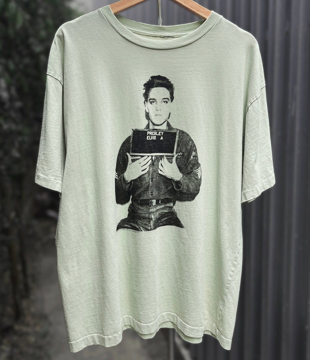 Elvis Army Mugshot Soft Tee Size M - Etsy