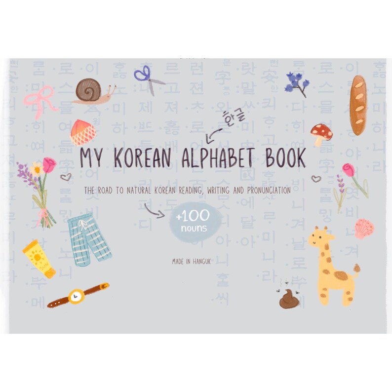 My Korean Book - Alphabet [hangul] - Etsy