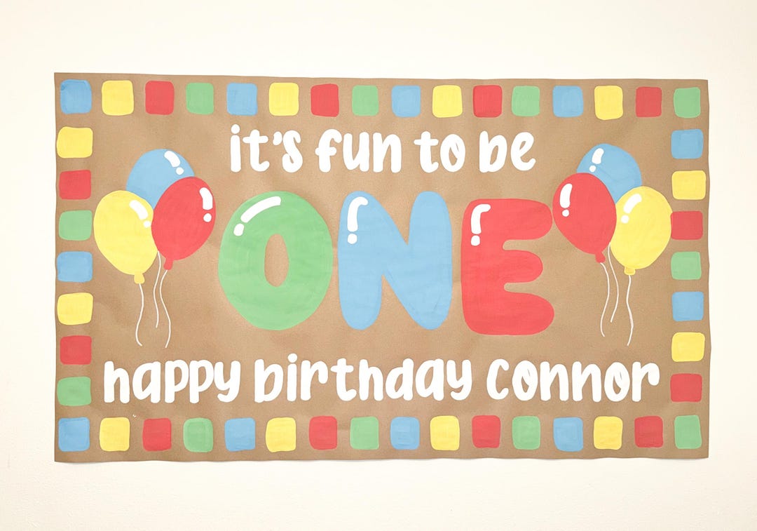 It’s Fun to Be One Painted Banner - Etsy
