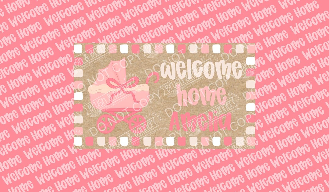 Editable Welcome Home Banner Template | Canva, 35x60 (digital Download ...