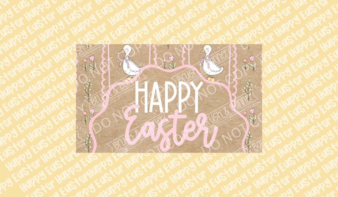 Editable Canva Easter Banner Template | Duck & Floral Theme (digital ...