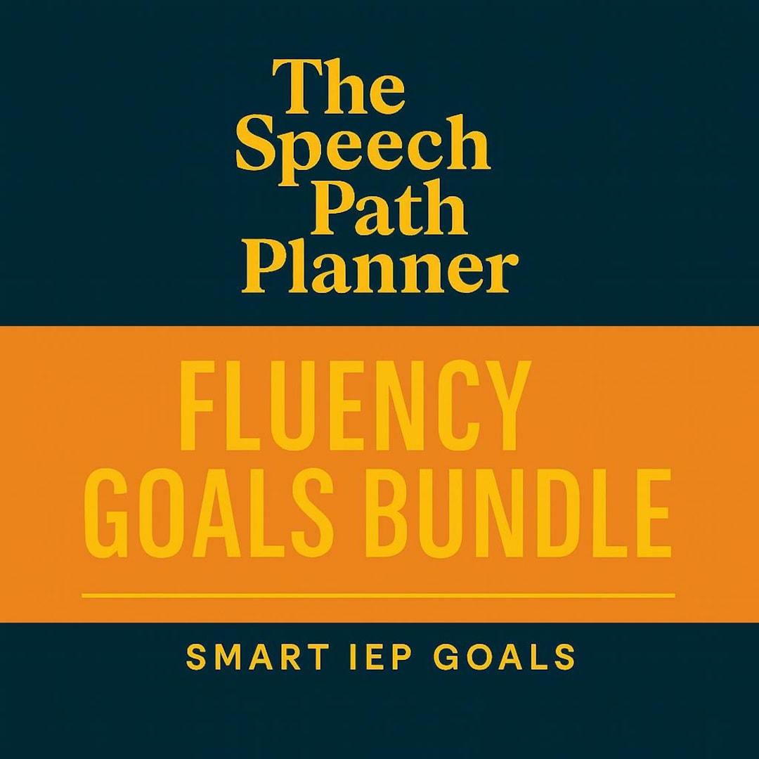 Fluency Goal Bundle | 15 SMART Fluency Goals + Long-term Targets | the ...