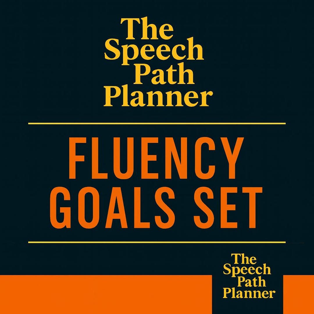 Fluency Goal Set | 15 SMART Fluency Goals + Long-term Targets | the ...