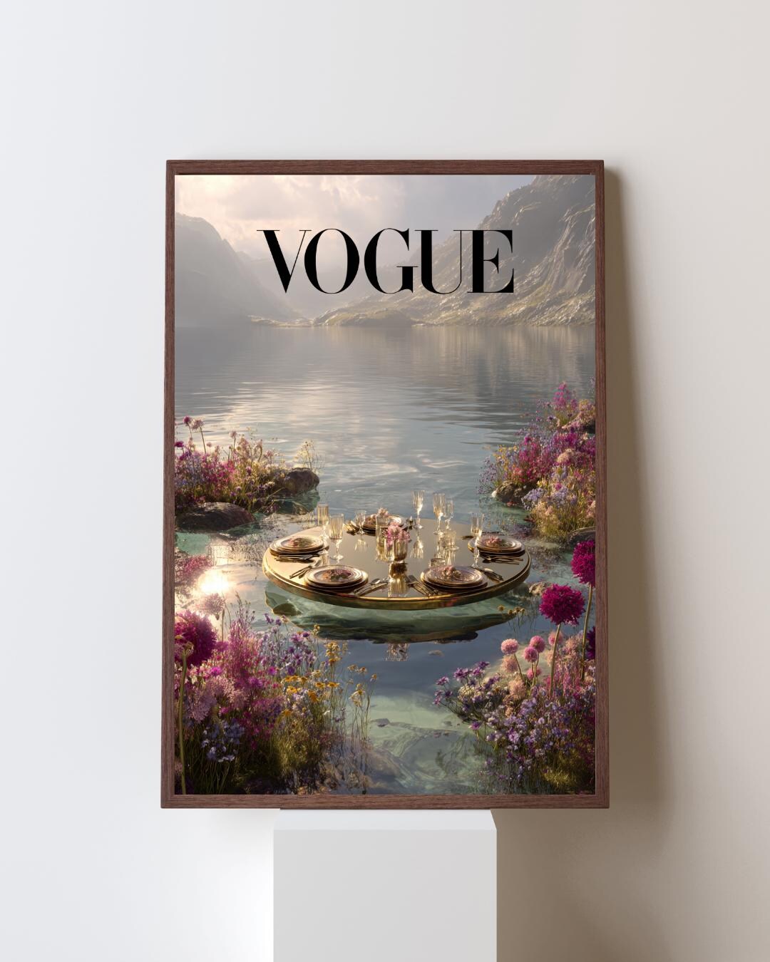 Vogue Floating Dinner Table Poster | Matte Vertical Poster - Etsy
