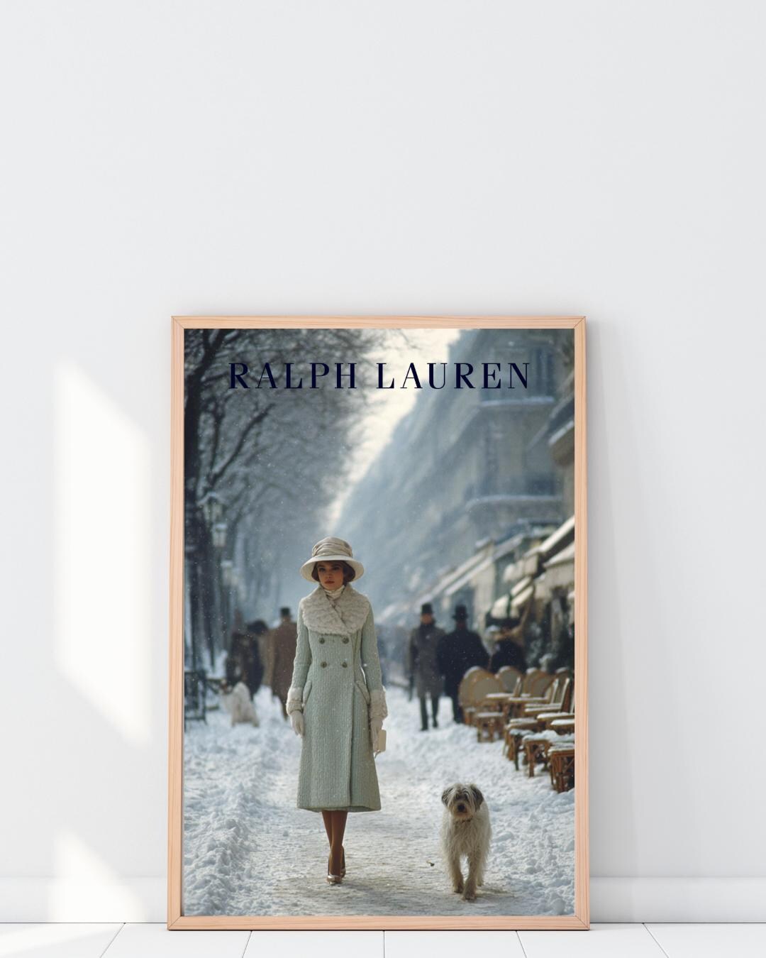Vintage Winter Street Scene Poster | Matte Vertical Poster - Etsy