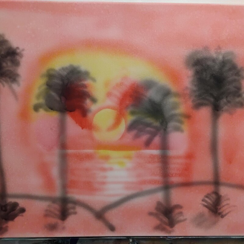Airbrush Beach Scene - Etsy