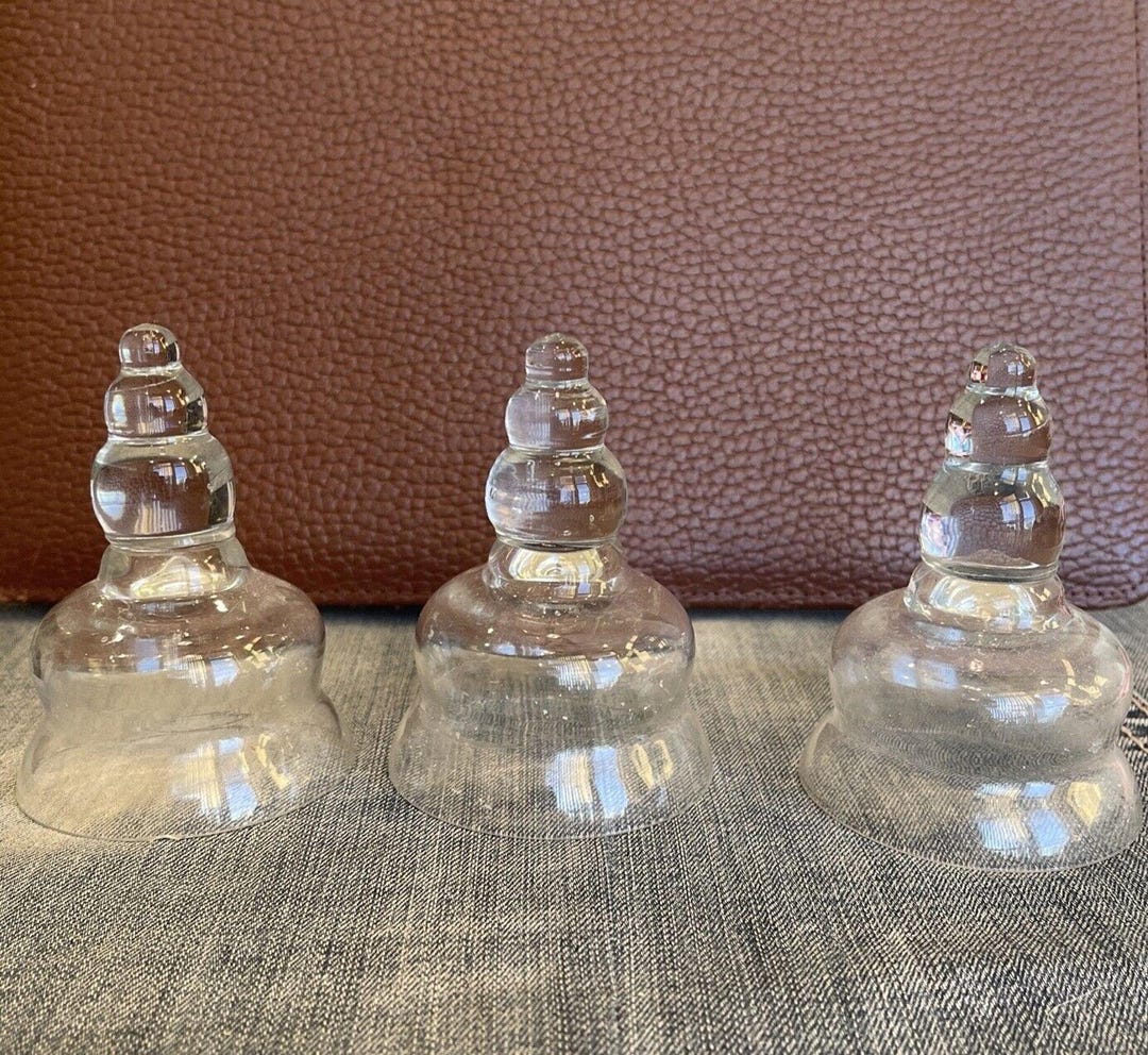 Vintage Glass Medical Suction Cup for Cupping or Cloche Clear Glass 3.5 ...