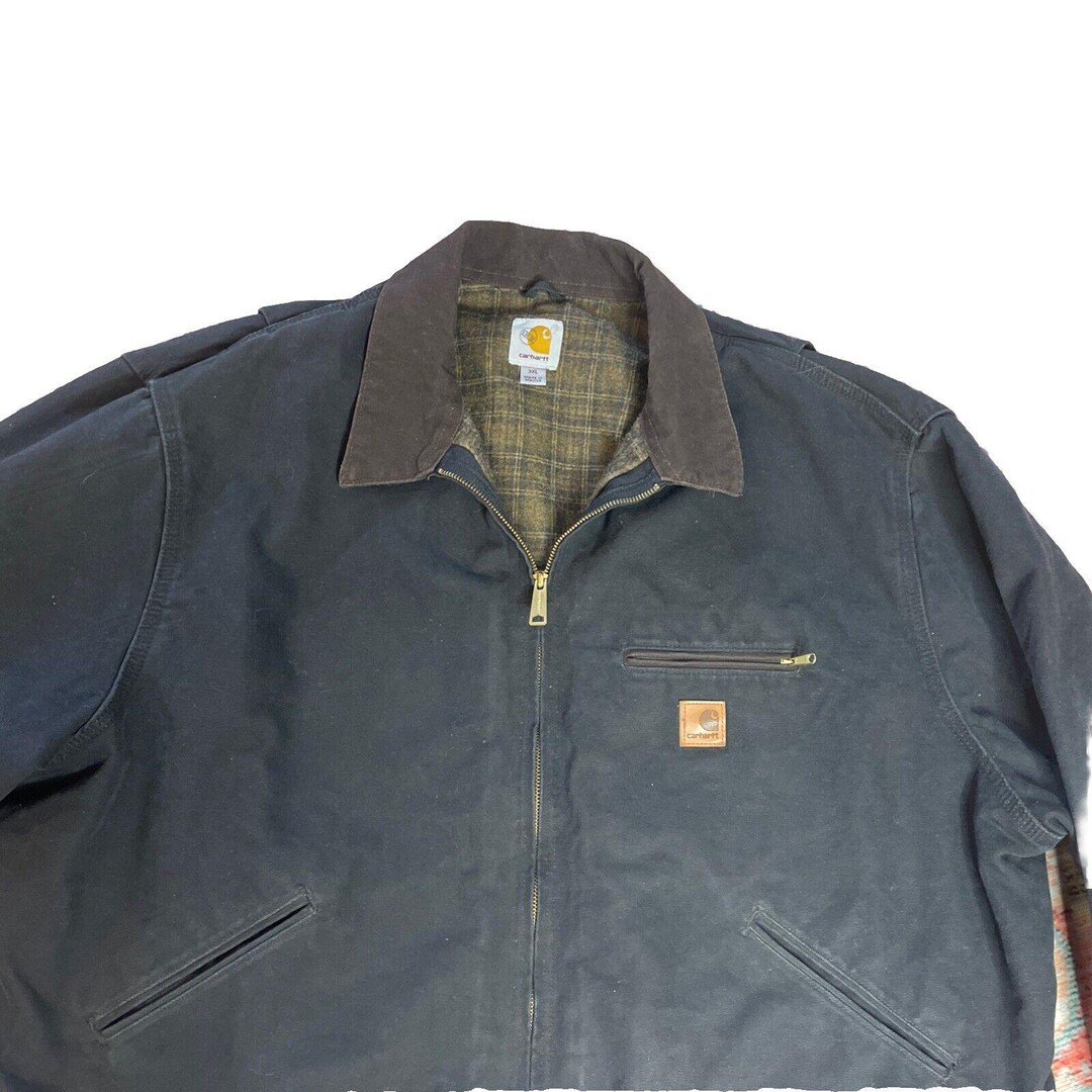 Vintage Carhartt Detroit Jacket Blanket Lined J97 BLK Black Size 3XL Reg Coat - Etsy