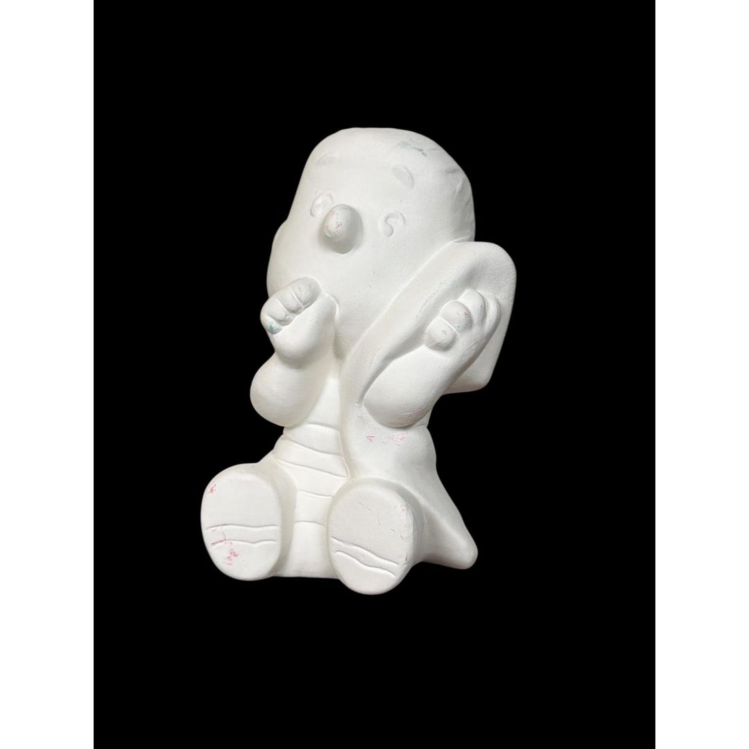 Peanuts Linus Van Pelt Unpainted Ceramic Bisque Figurine DIY Craft 5.25 ...