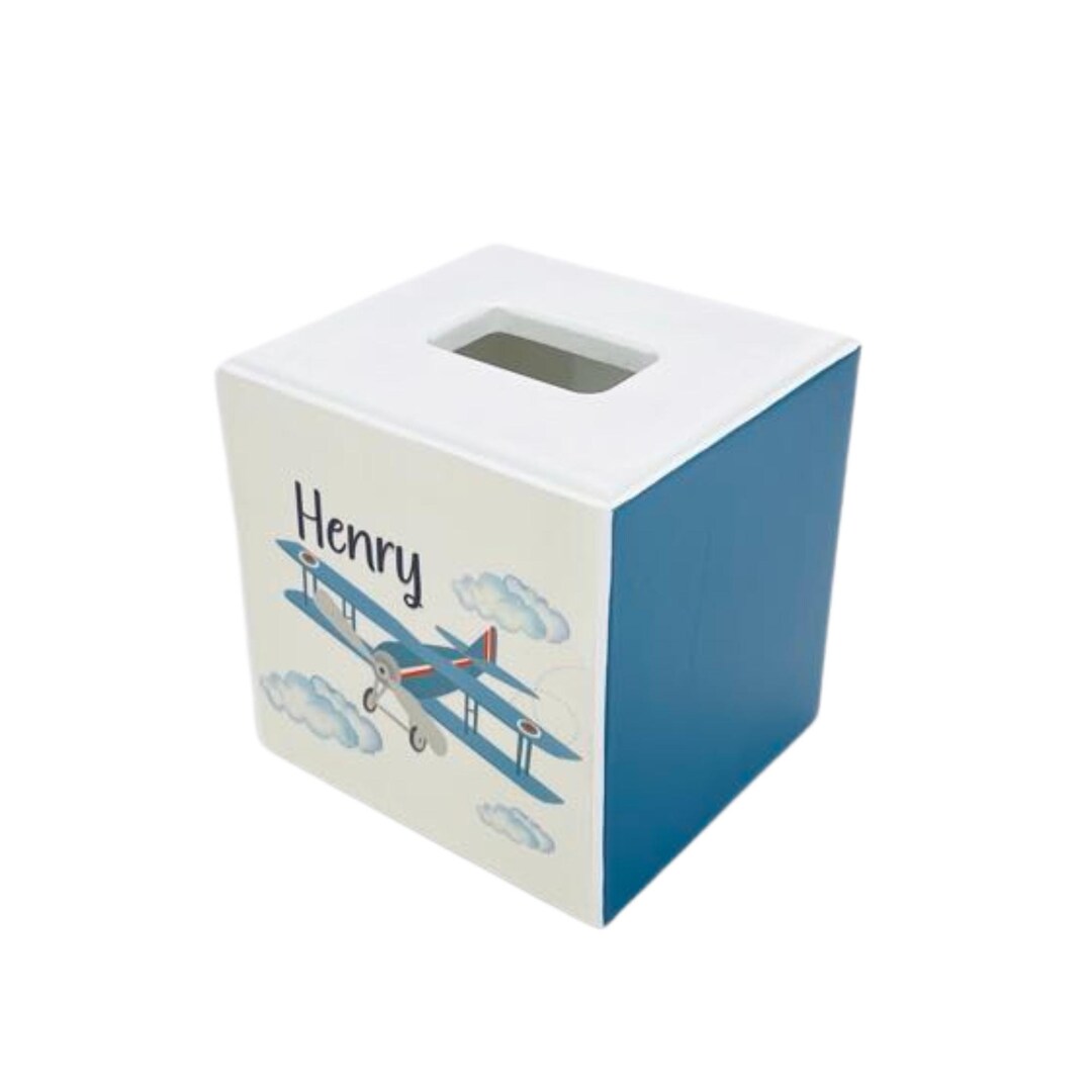 Cute Airplane Tissue Box Cover Unique Bathroom Accent, Perfect for ...