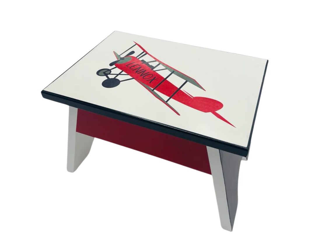 Vintage Airplane Foot Stool Handmade Stools, Airplane Decor, Airplane ...