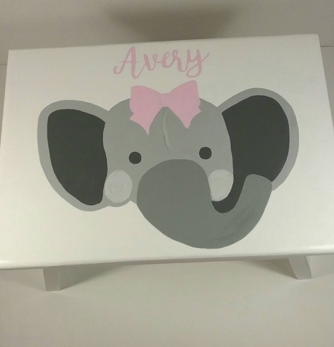 Foot Stool Step Stool Elephant Bathroom Decor Girl Decor | Etsy