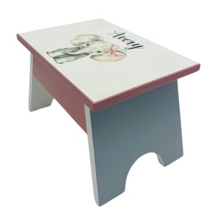 Foot Stool, Step Stool, Elephant Bathroom Decor, Girl Decor, Toddler ...