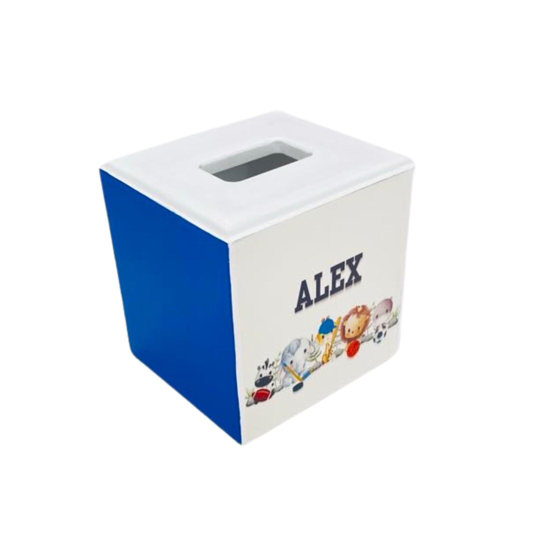 Sports Theme Tissue Box Cover, Accent for Bathroom, Boy Bathroom Decor ...