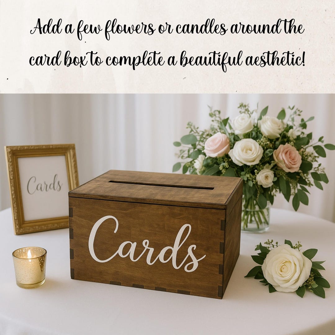 Wooden Wedding Card Box | Reception Decorating | Holder for Cards ...
