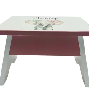 Foot Stool, Step Stool, Elephant Bathroom Decor, Girl Decor, Toddler ...
