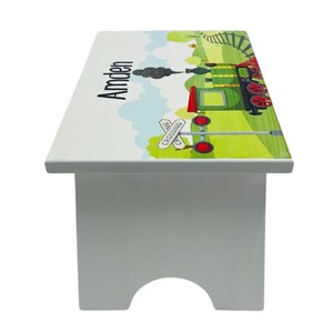 Handmade Wooden Train Step Stool for Kids Gifts for Train Lovers, Choo ...