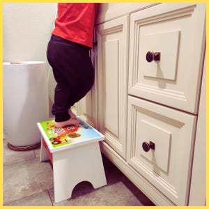 Wooden Construction Step Stool for Kids - Perfect for Little Builders ...