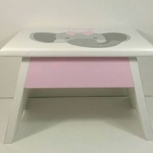 Foot Stool Step Stool Elephant Bathroom Decor Girl Decor - Etsy