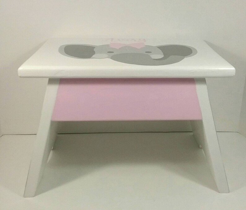 Foot Stool Step Stool Elephant Bathroom Decor Girl Decor | Etsy