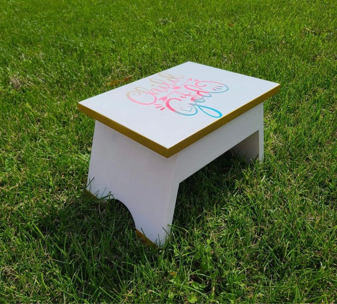 Wood Stool, Step Stool, Child of God, Personalized Step Stool ...