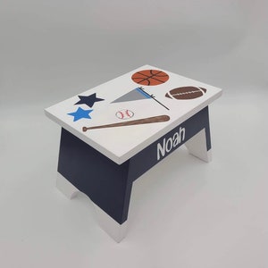 Wood Step Stool, Hand Painted Stool, Gifts for Kids, Personalized Gifts ...