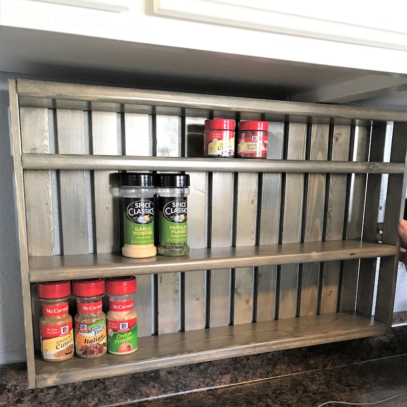 Under Cabinet Spice Rack - Etsy