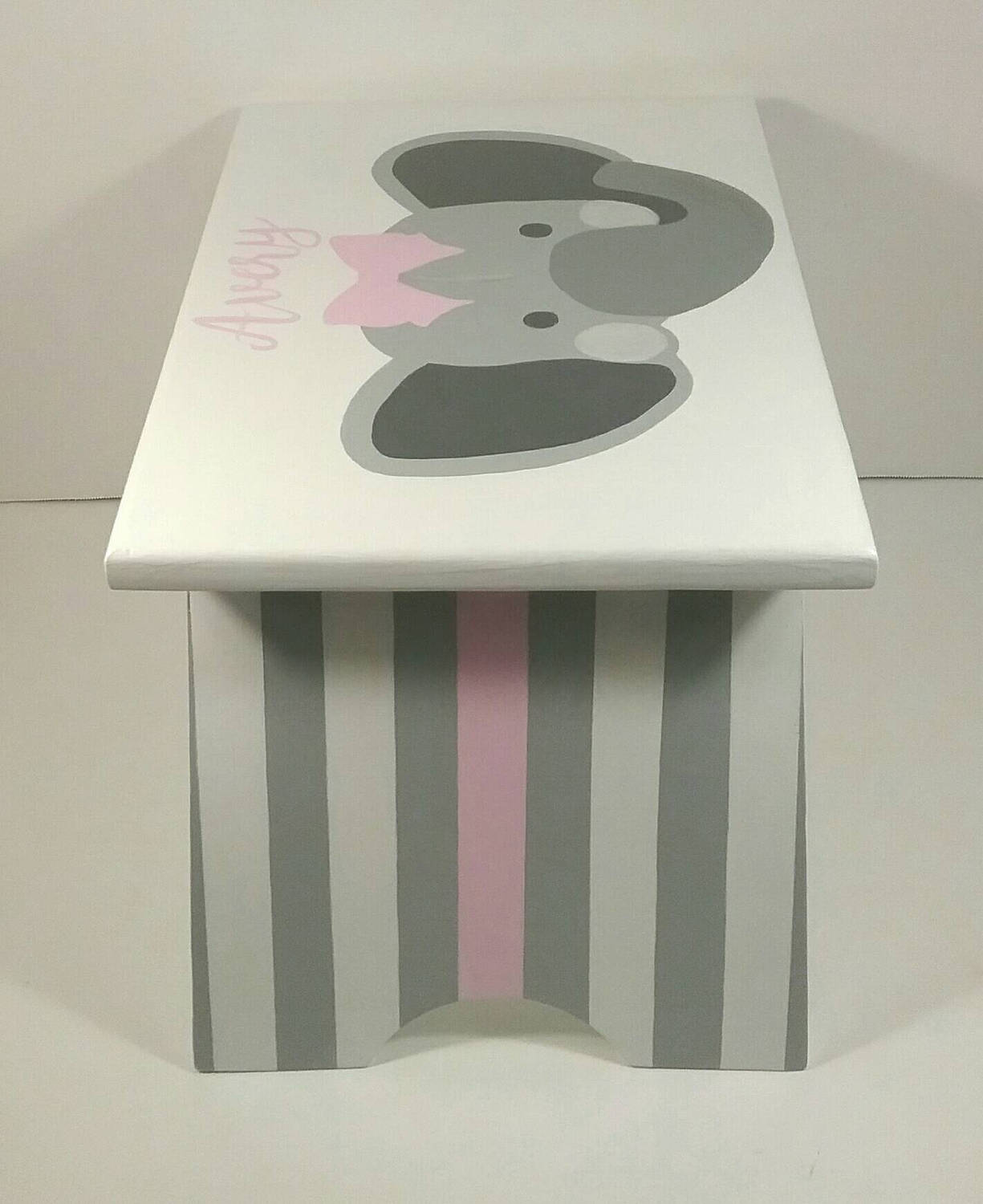Foot Stool Step Stool Elephant Bathroom Decor Girl Decor - Etsy
