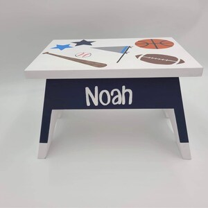 Wood Step Stool, Hand Painted Stool, Gifts for Kids, Personalized Gifts ...