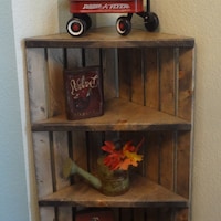 Barnwood Corner Shelf - Etsy