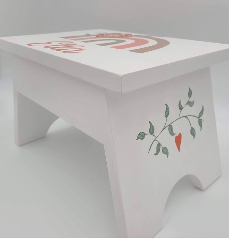 BOHO Wood Stool Personalized Stool Name Stool Step Stool - Etsy