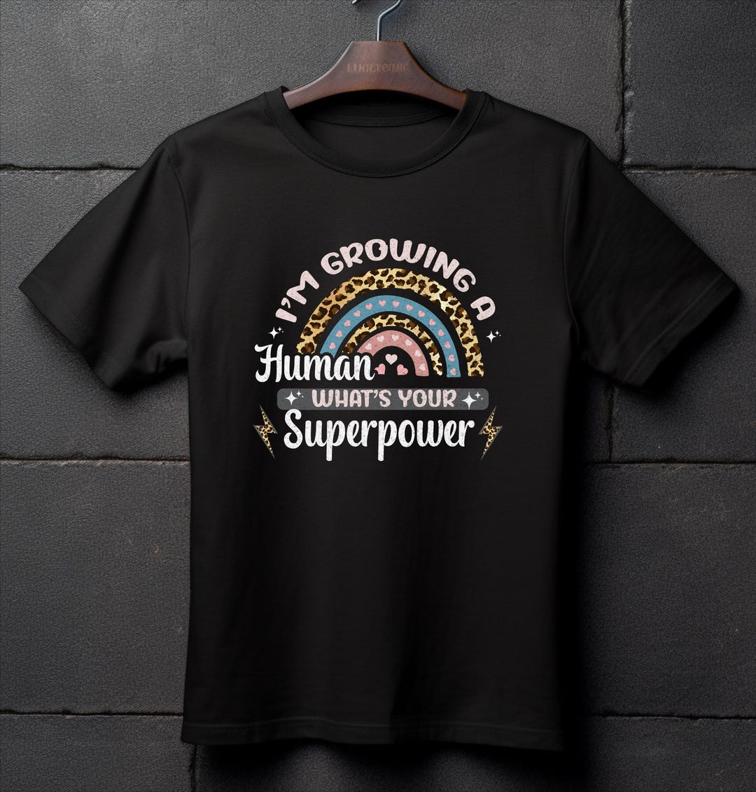 Growing a Human Superpower Maternity T-shirt - Etsy