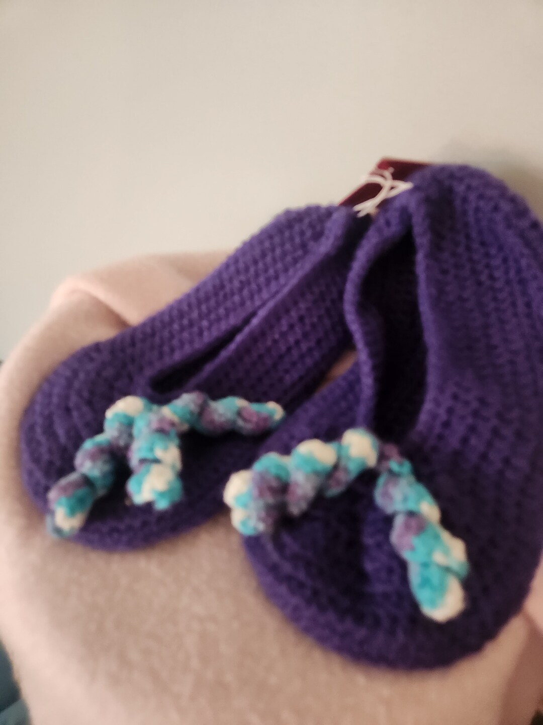 Purple Curl E Q Slippers - Etsy