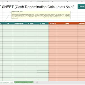 Payroll Cash Denomination Calculator for Excel, OFFICE 365-digital ...