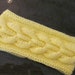 Hand Knitted Yellow Head Band With Beautiful Ornament - Etsy