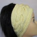 Hand Knitted Yellow Head Band With Beautiful Ornament - Etsy