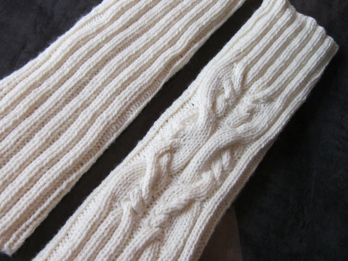 Hand-knitted Legwarmers / Knit Boots Cover With Beautiful Ornament - Etsy