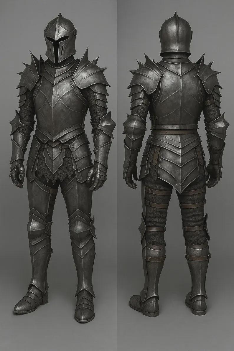 Medieval Knight Full Armor Suit Handmade Steel Cosplay Armor LARP ...