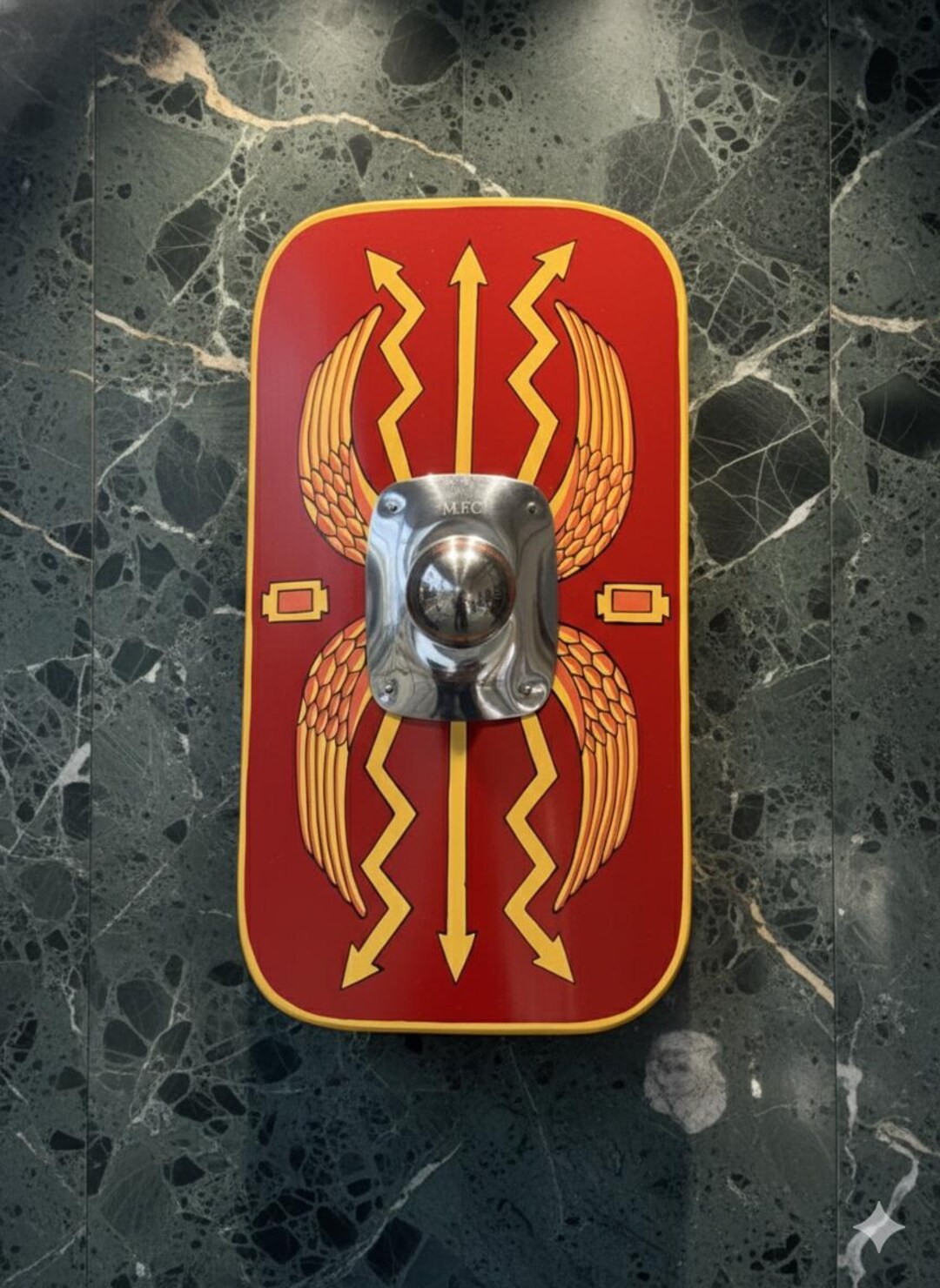 Roman Scutum Steel Shield Legionnaire Gladiator Shield LARP Cosplay ...