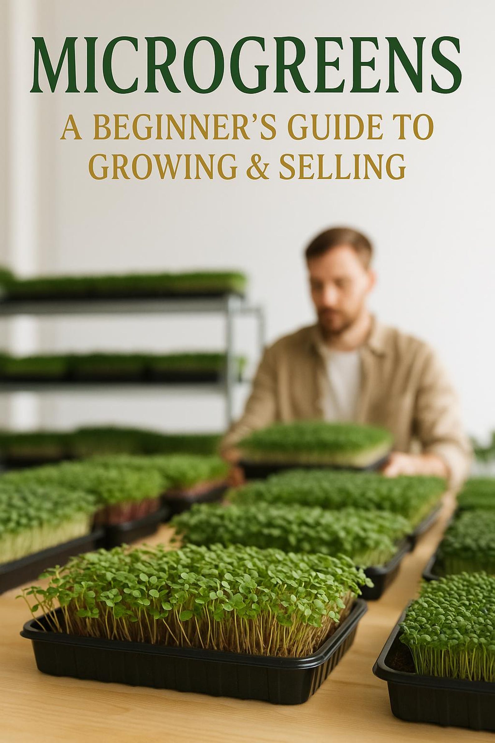 Microgreens Growing & Selling Guide: Home Business (PDF, DOCX, E-book ...