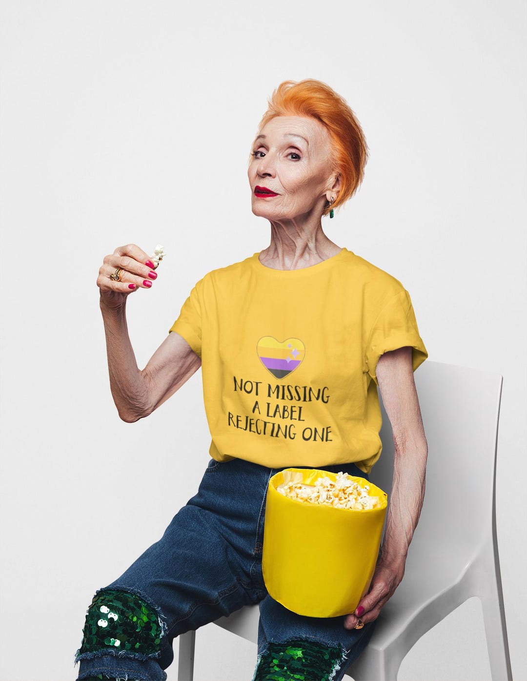 Not Missing a Label - Rejecting One Non Binary Pride T-shirt: LGBTQ+ ...