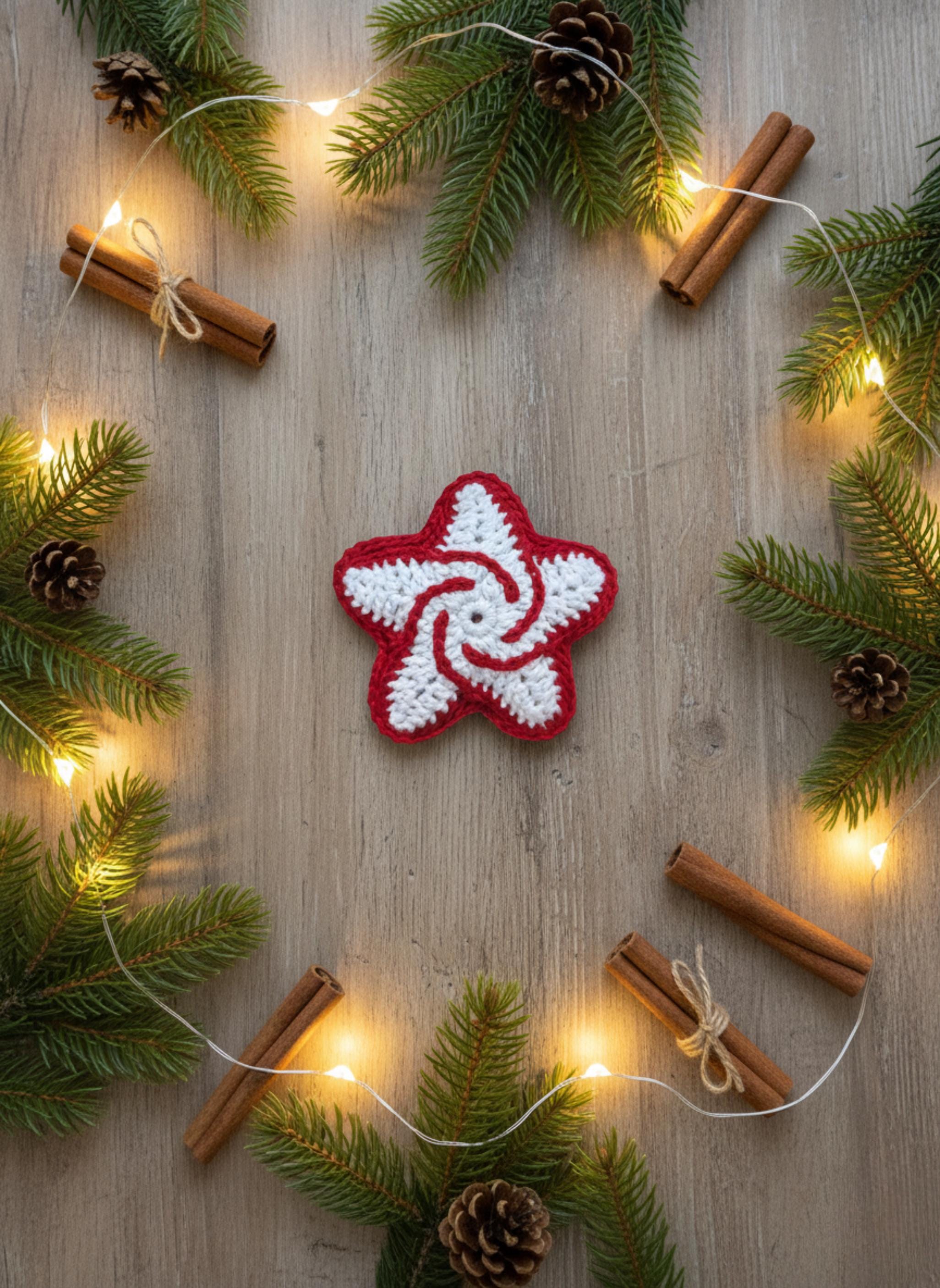 Christmas 3D Star Ornament Pattern PDF - Xmas Tree Decoration (instant ...
