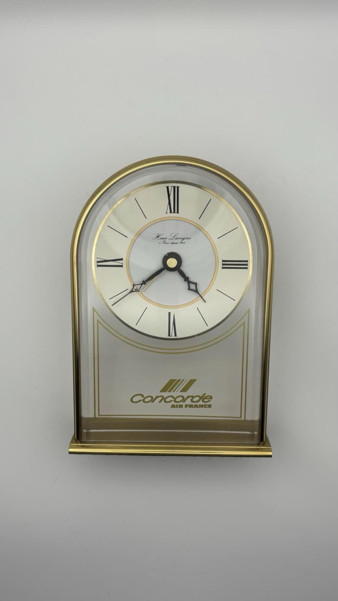 Vintage Concorde Air France Desk Clock by Hour Lavigne Paris – Glass ...