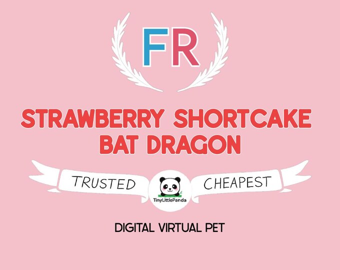 Strawberry Shortcake Bat Dragon. Adopt Me Pets Roblox Figures. Adopt Me ...