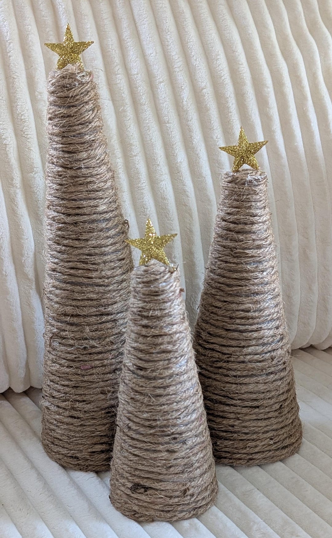 Boho Jute Christmas Tree Gift Set of 3 - Etsy