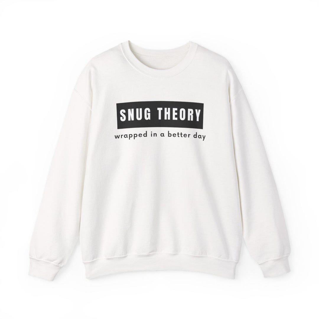 A "snug Theory - Wrapped in a Better Day" Unisex Heavy Blend Crewneck ...